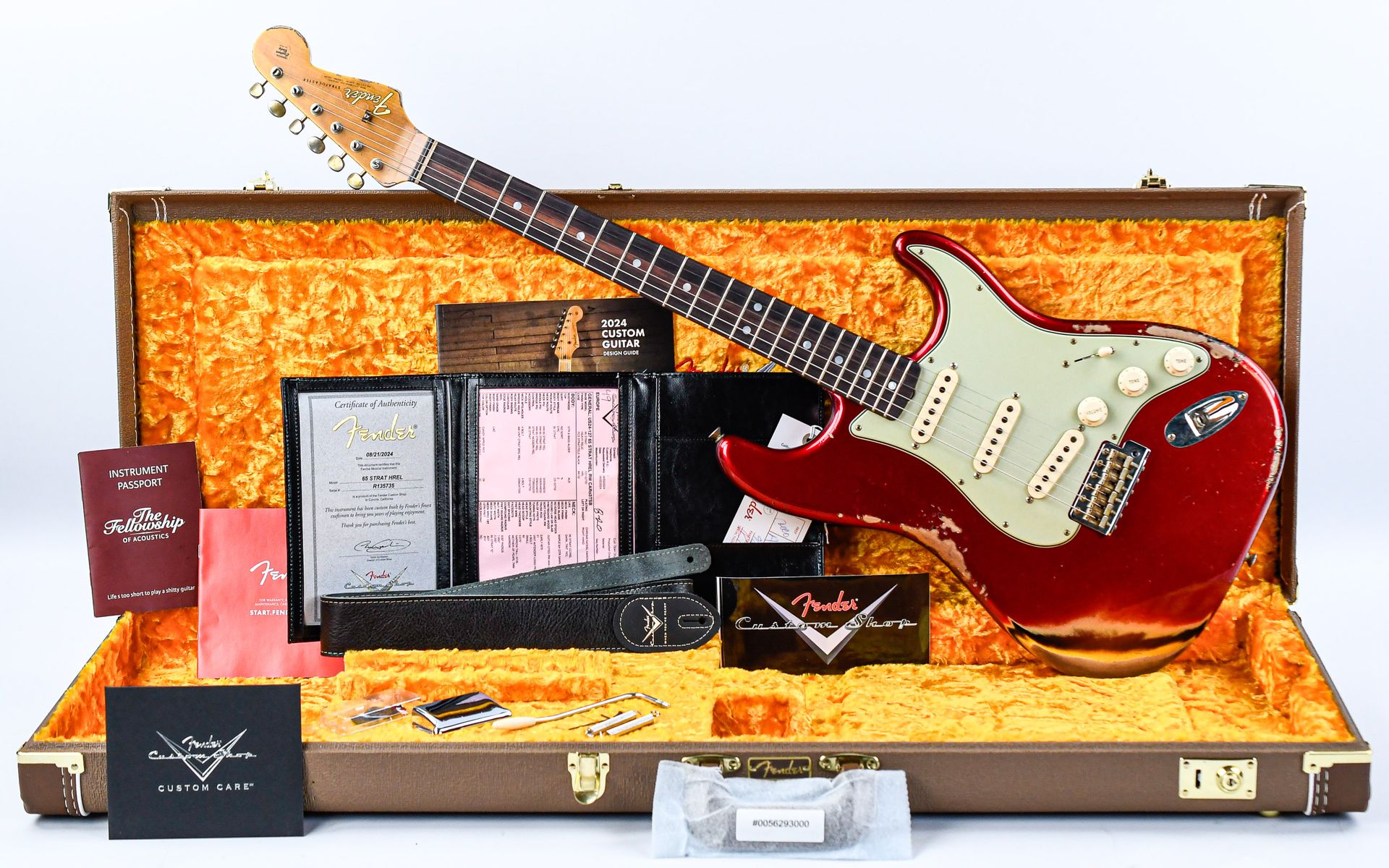 Fender Custom Shop 1965 Stratocaster Candy Apple Red over 3 Color ...